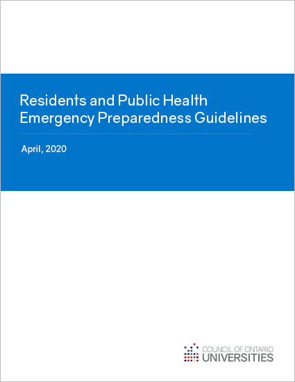 Residents and Public Health Emergency Preparedness Guidelines | Council ...
